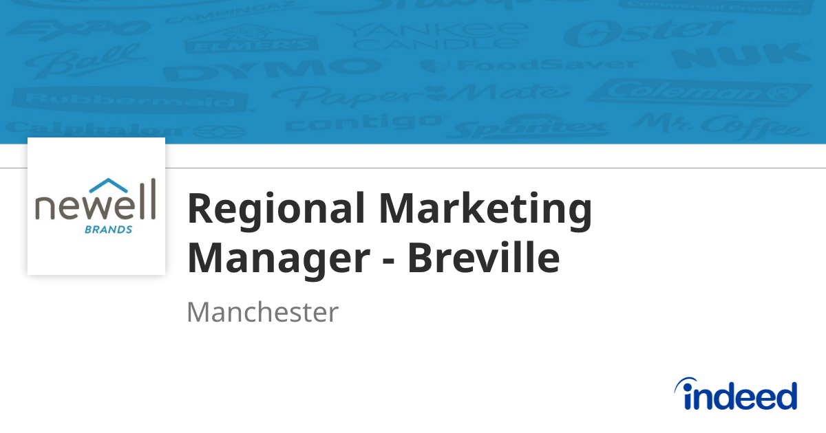 Regional Marketing Manager - Breville - Manchester - Indeed.com