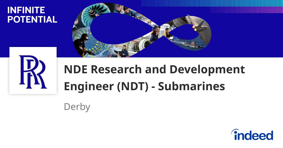 NDE Research and Development Engineer (NDT) - Submarines - Derby ...