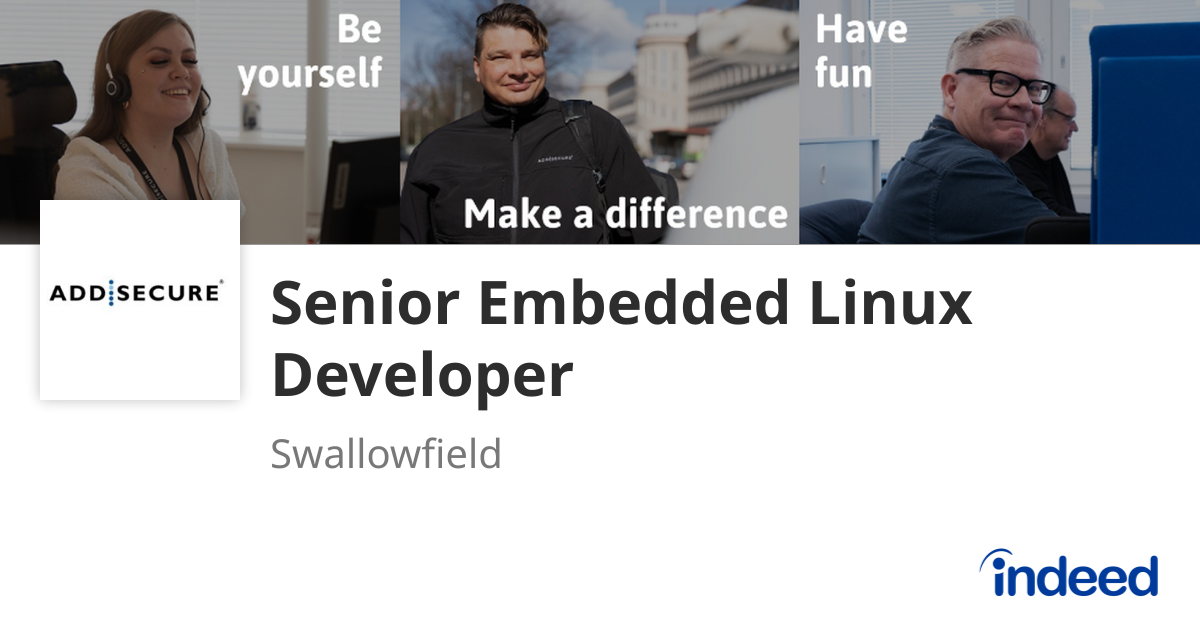Senior Embedded Linux Developer - Swallowfield - Indeed.com