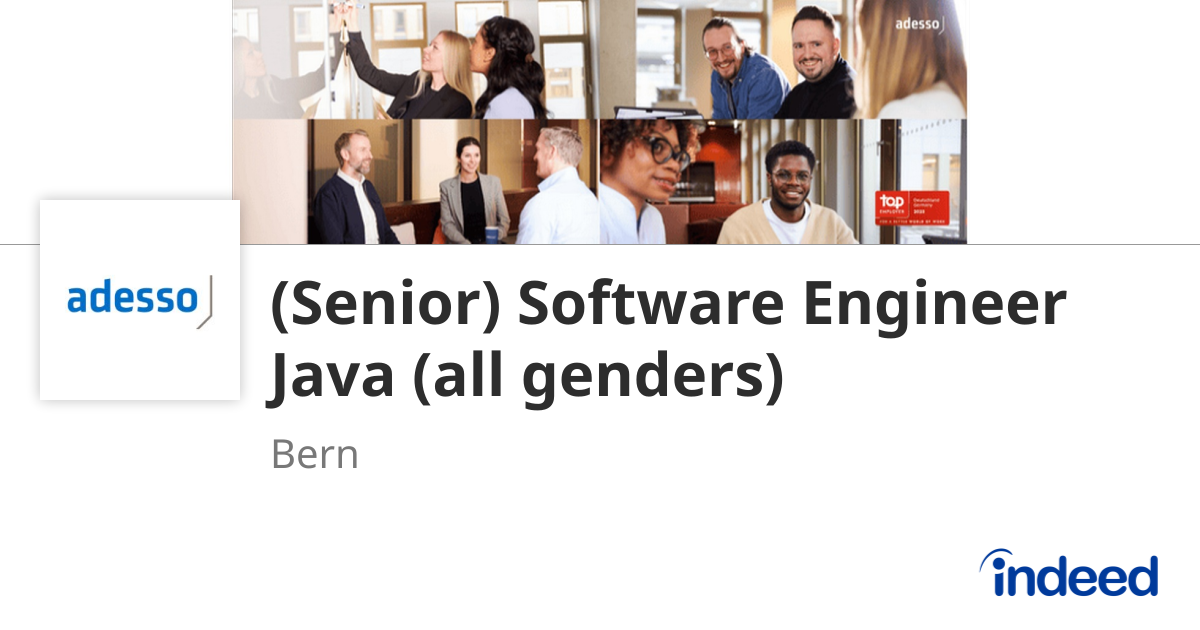 (Senior) Software Engineer Java (all genders) - Bern, BE - Indeed.com