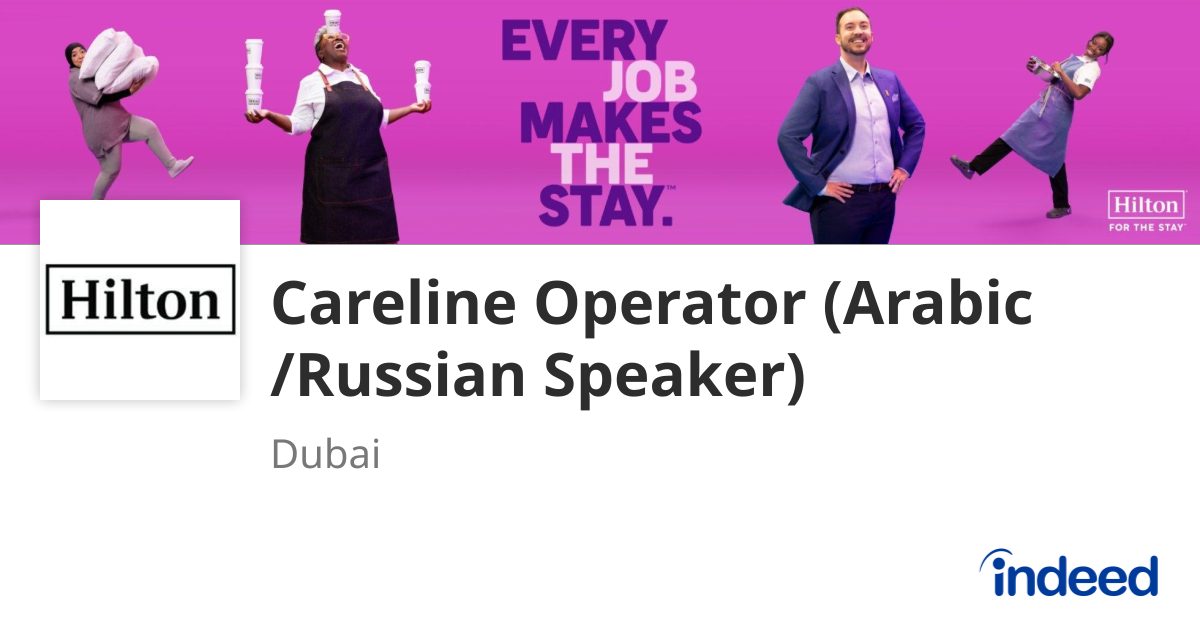 Careline Operator (Arabic /Russian Speaker) - Dubai - Indeed.com