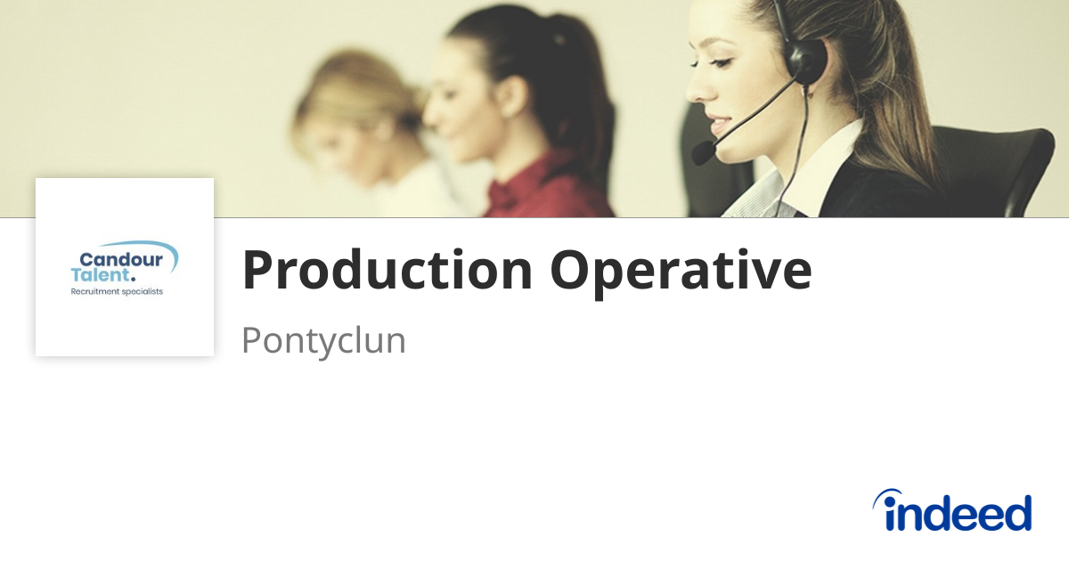 Production Operative - Pontyclun - Indeed.com
