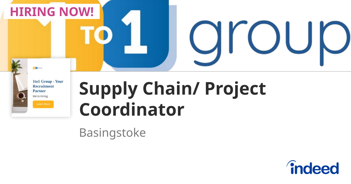 Supply Chain/ Project Coordinator - Basingstoke - Indeed.com