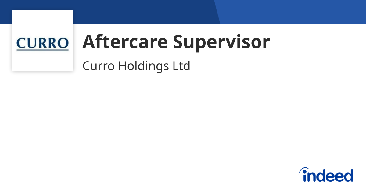 Aftercare Supervisor - KwaZulu-Natal - Indeed.com