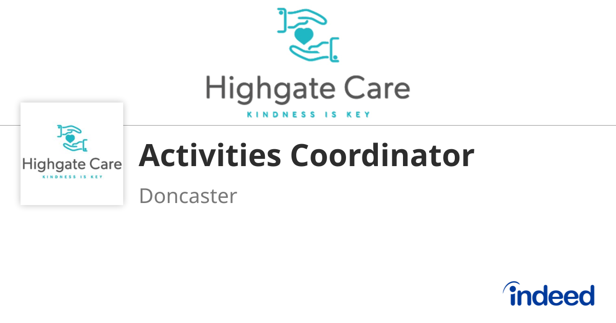 Activities Coordinator - Doncaster DN4 6AH - Indeed.com