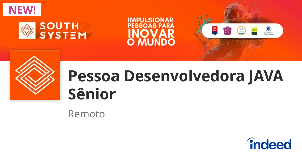 Pessoa Desenvolvedora JAVA Sênior - Remoto - Indeed.com