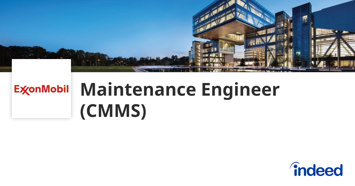 Maintenance Engineer (CMMS) - Bengaluru, Karnataka - Indeed.com