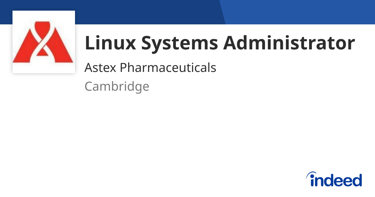 Linux Systems Administrator - Cambridge - Indeed.com