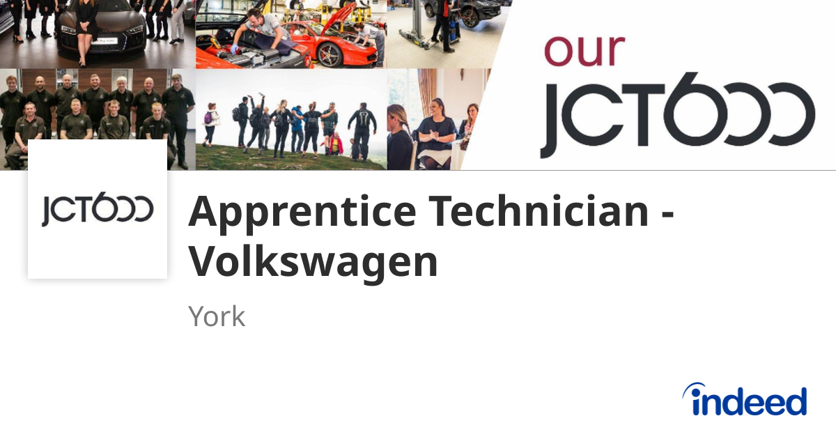Apprentice Technician - Volkswagen - York YO30 4WW - Indeed.com