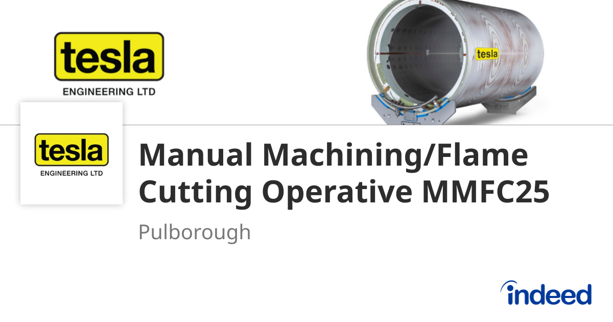 Manual Machining/Flame Cutting Operative MMFC25 - Pulborough RH20 3EA ...
