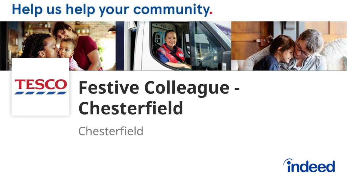 Festive Colleague - Chesterfield - Chesterfield S41 7JB - Indeed.com