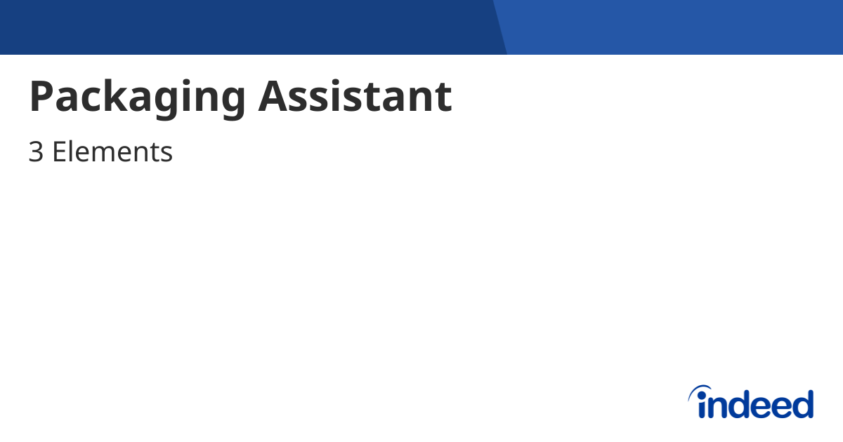 Packaging Assistant - Sahstradhara, Dehradun, Uttarakhand - Indeed.com
