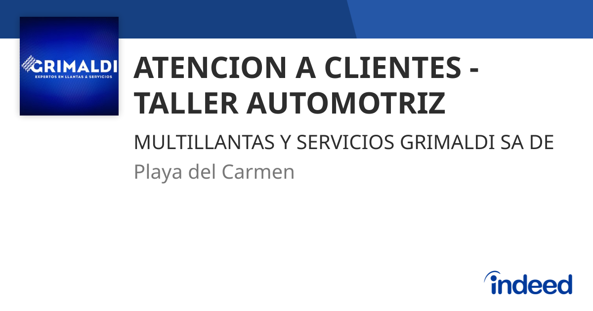 ATENCION A CLIENTES - TALLER AUTOMOTRIZ - Playa del Carmen, QRoo ...