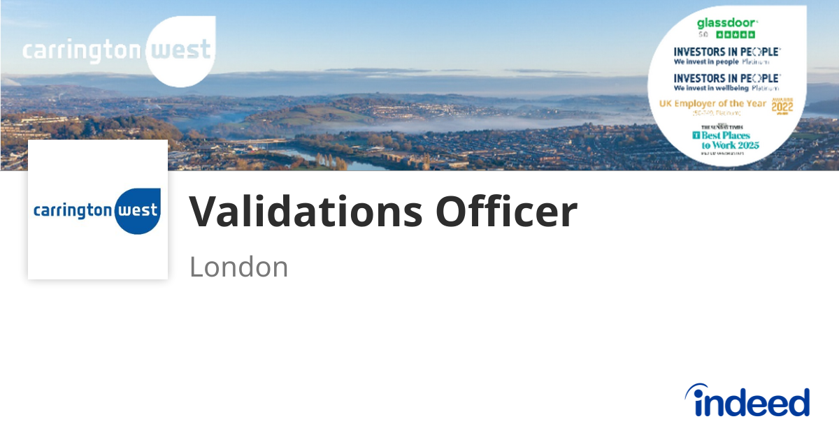 Validations Officer - London - Indeed.com