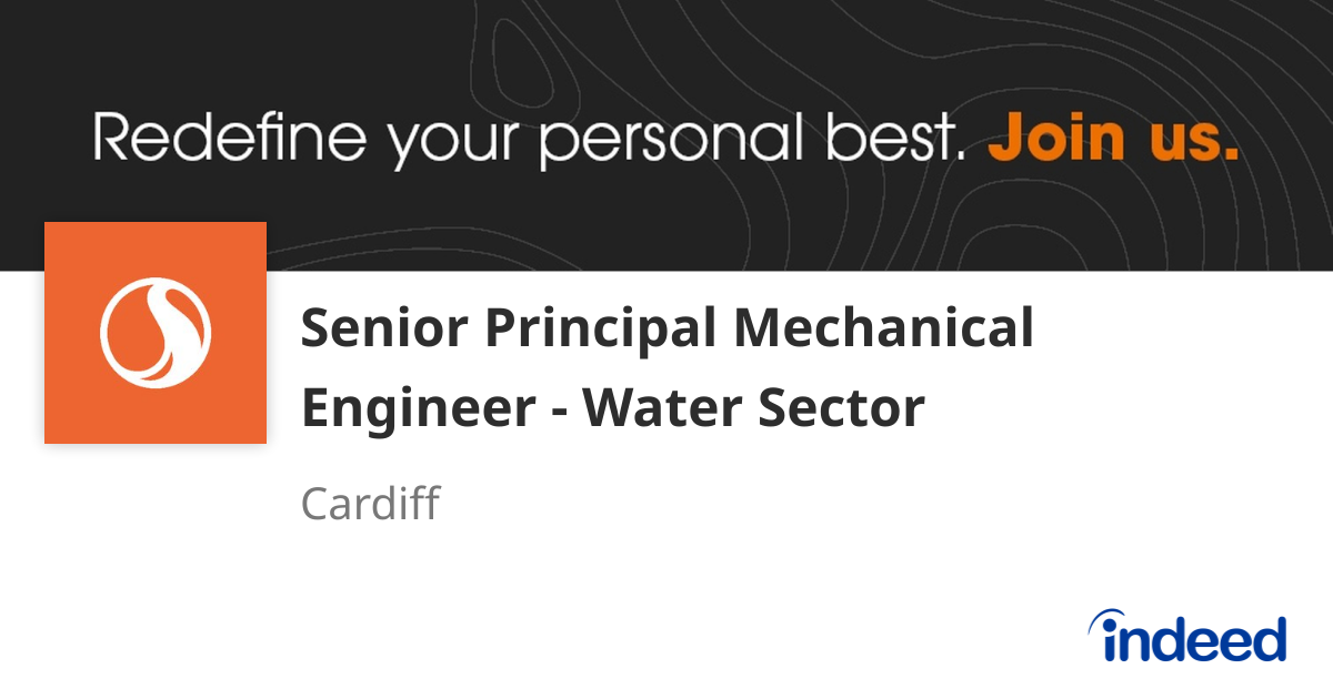 Senior Principal Mechanical Engineer - Water Sector - Cardiff - Indeed.com