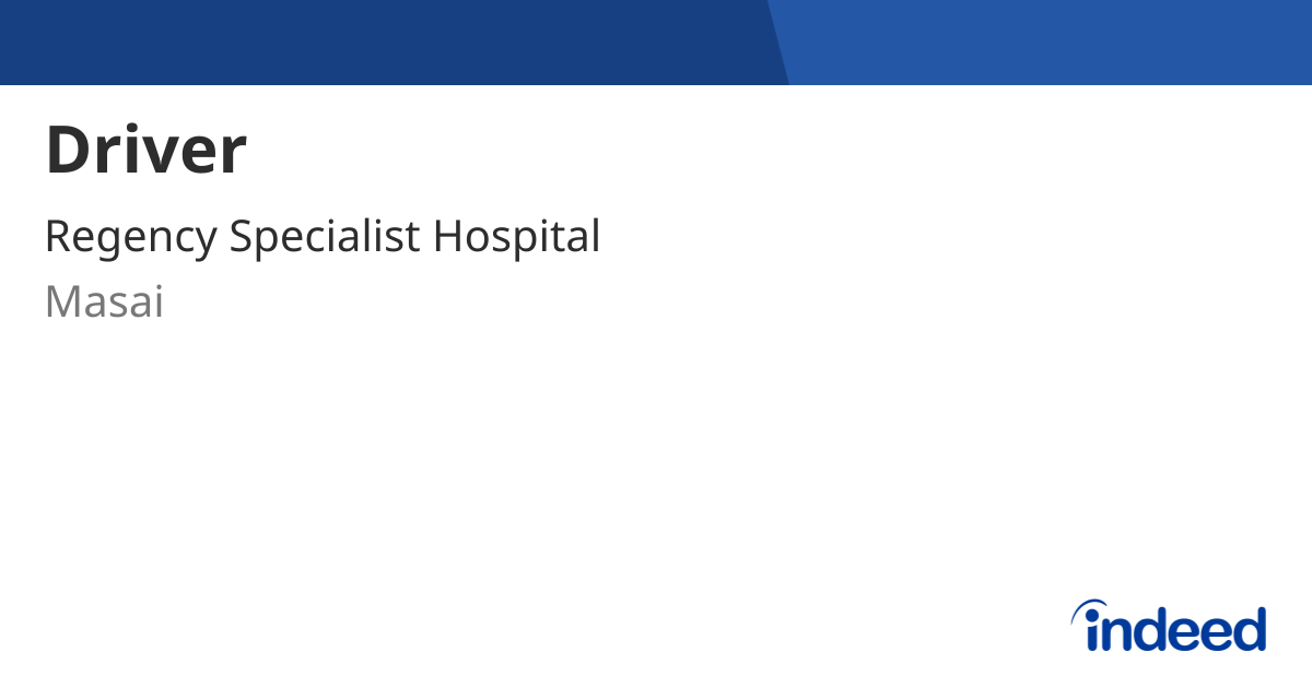 Driver - Masai - Indeed.com