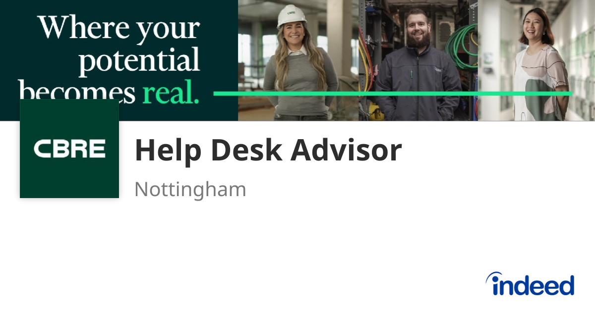 Help Desk Advisor - Nottingham - Indeed.com