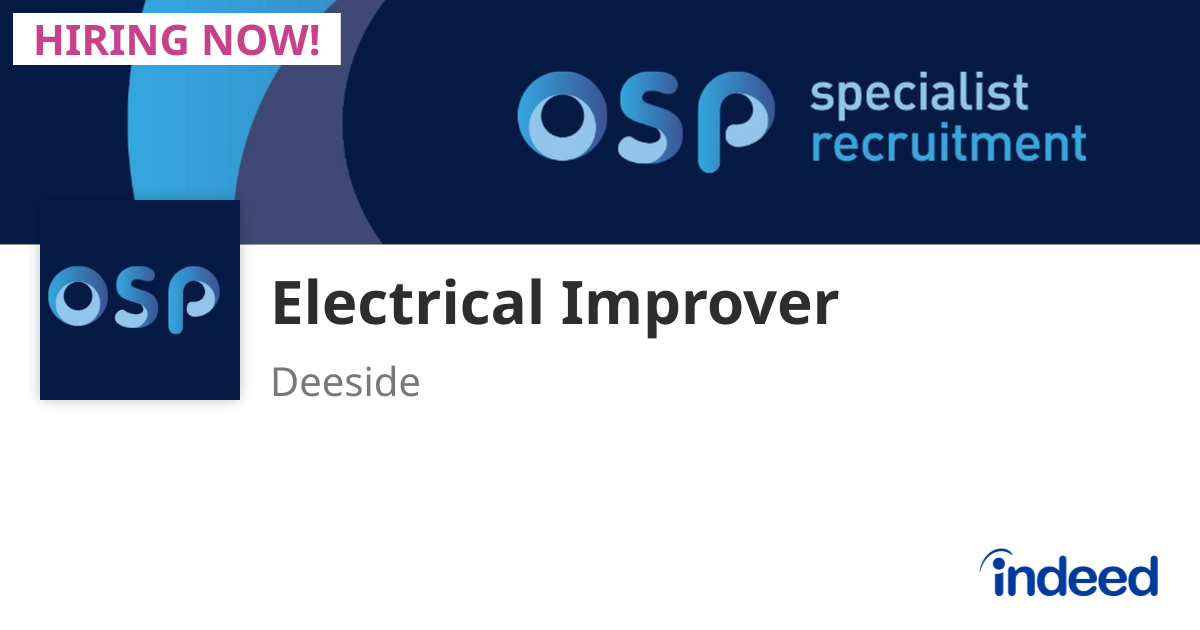 Electrical Improver - Deeside - Indeed.com