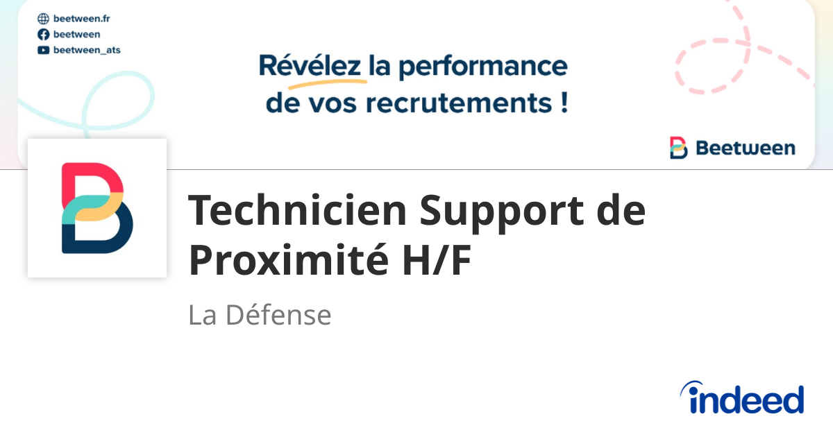 Technicien Support de Proximité H/F - La Défense (92) - Indeed.com
