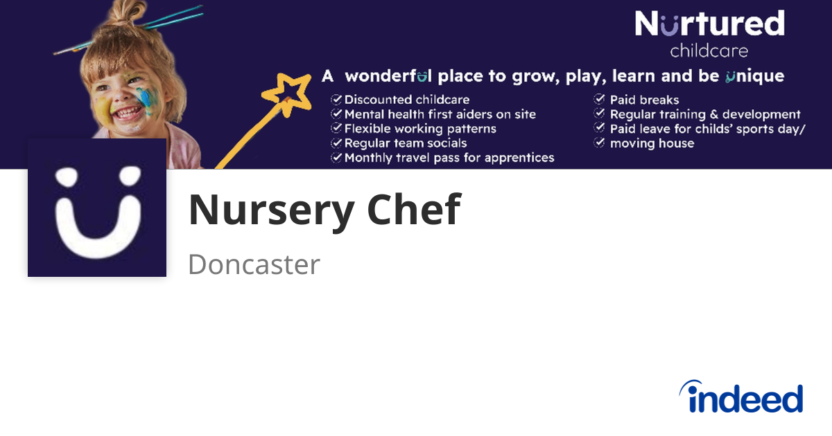 Nursery Chef - Doncaster DN4 8DD - Indeed.com