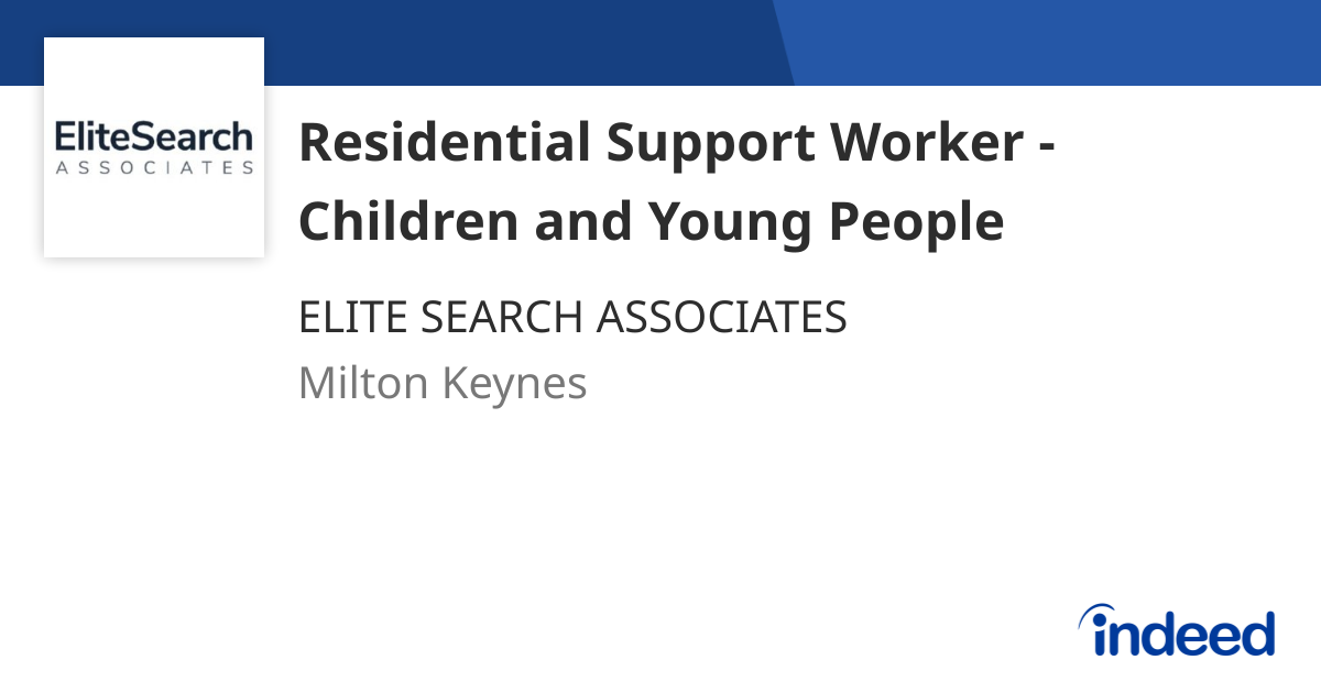 Residential Support Worker - Children and Young People - Milton Keynes ...