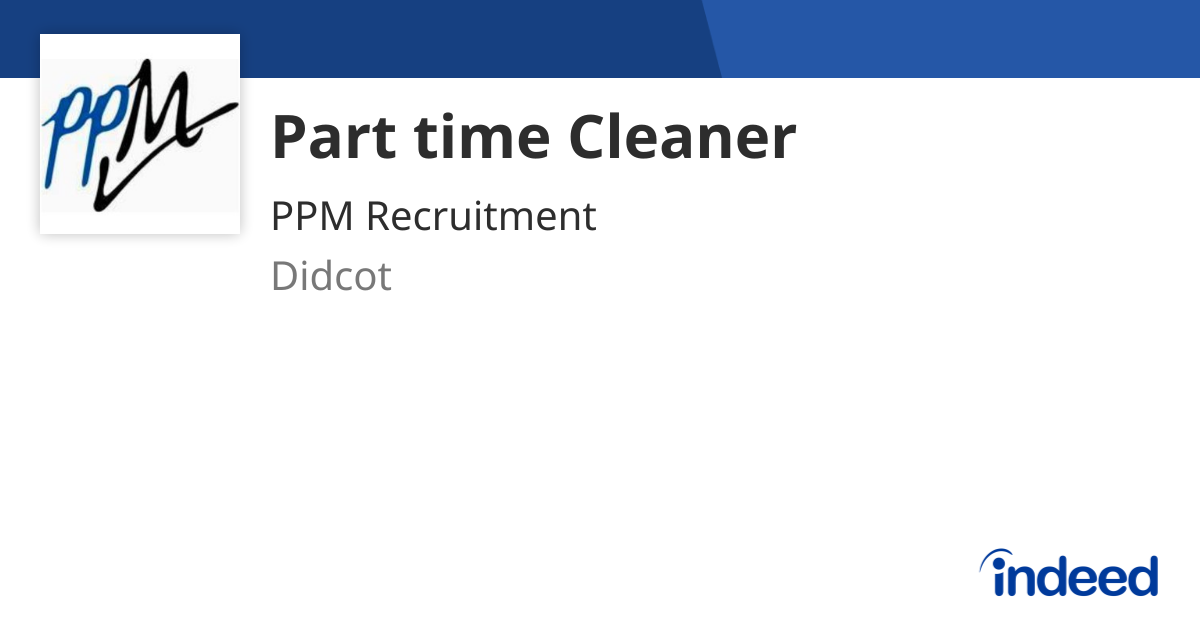 Part time Cleaner - Didcot OX11 0QR - Indeed.com