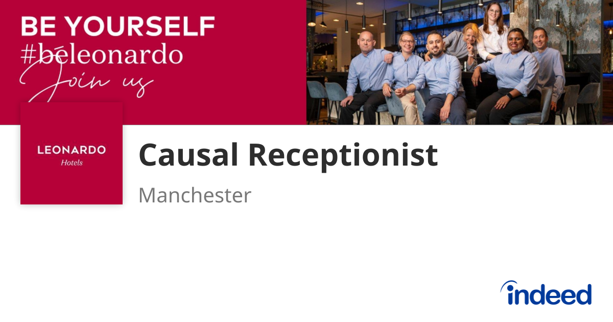 Causal Receptionist - Manchester - Indeed.com