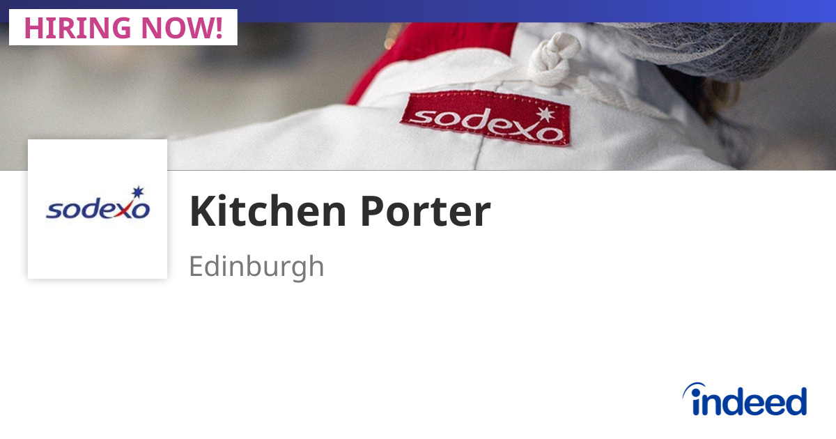 Kitchen Porter - Edinburgh EH2 1JD - Indeed.com