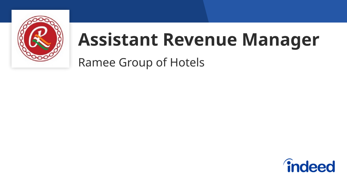 Assistant Revenue Manager - Mumbai, Maharashtra - Indeed.com