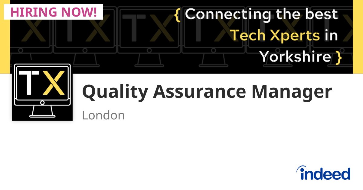 Quality Assurance Manager - London - Indeed.com