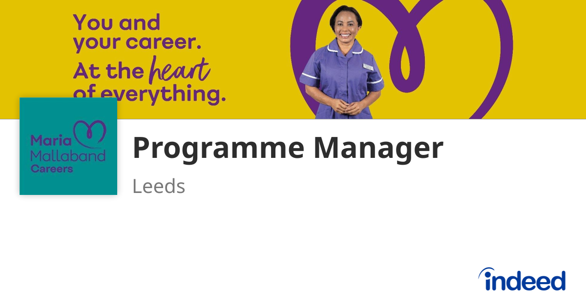 Programme Manager - Leeds LS12 6DB - Indeed.com