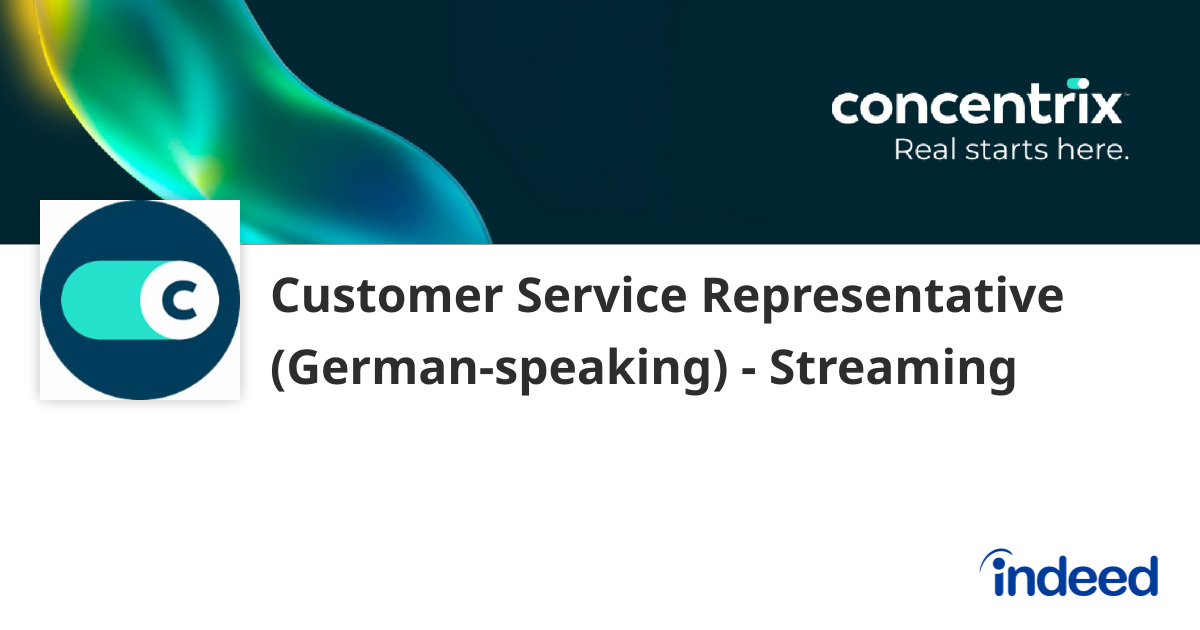 Customer Service Representative (German-speaking) - Streaming Service ...