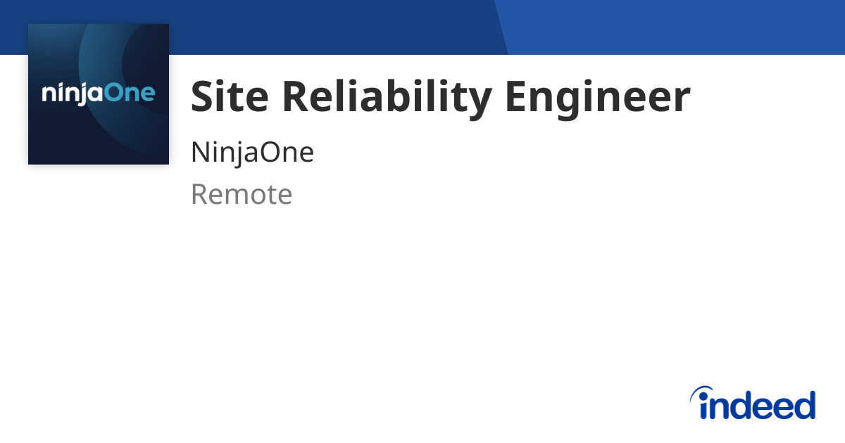Site Reliability Engineer - Remote - Indeed.com