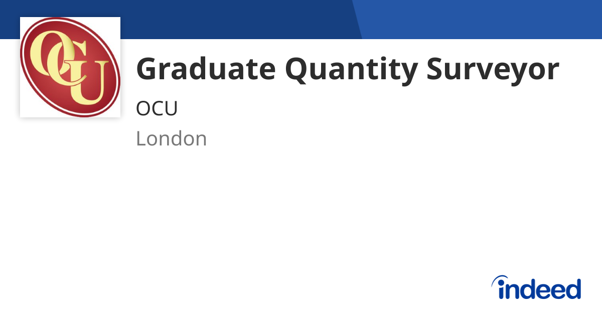 Graduate Quantity Surveyor - London SE10 9QX - Indeed.com