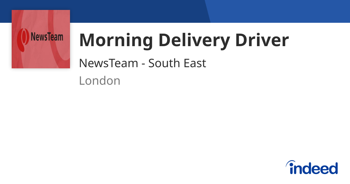 Morning Delivery Driver - London N14 5PW - Indeed.com