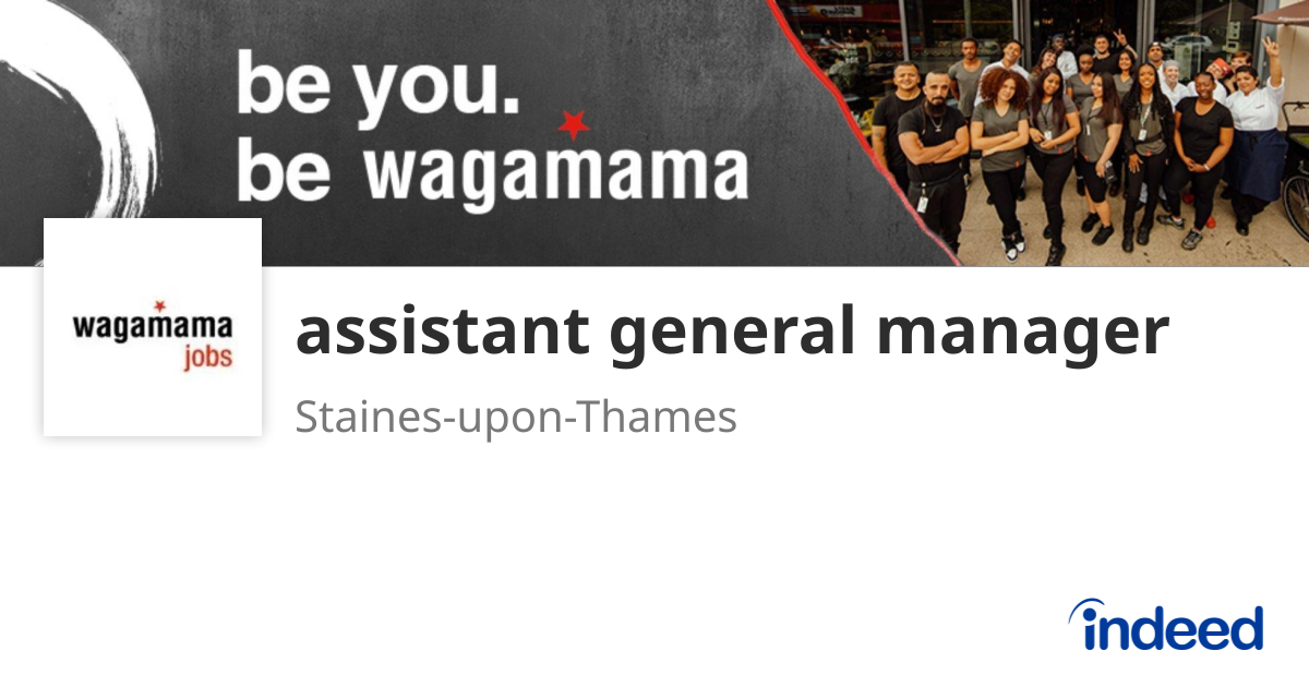 assistant general manager - Staines-upon-Thames - Indeed.com