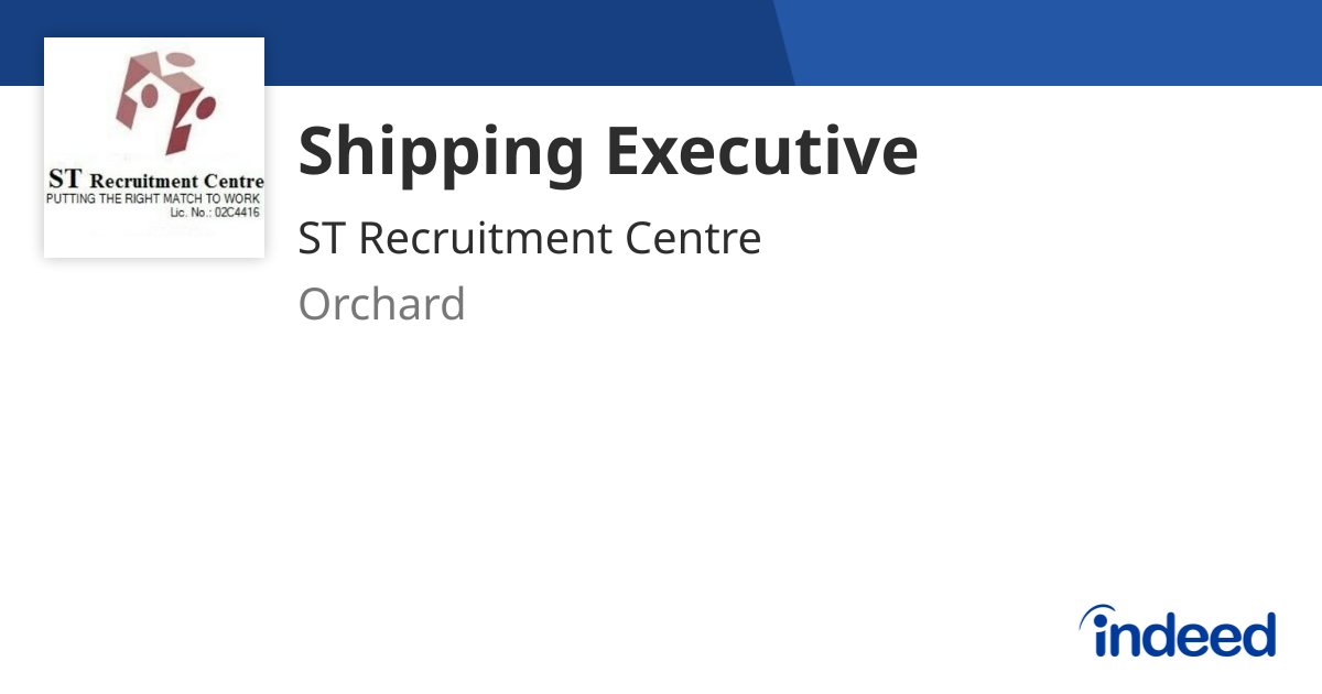 Shipping Executive - Orchard - Indeed.com