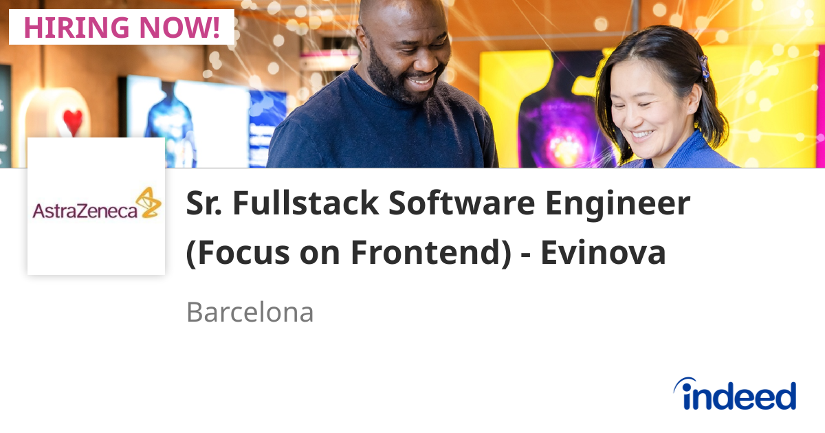 Sr. Fullstack Software Engineer (Focus on Frontend) - Evinova - 08029 ...