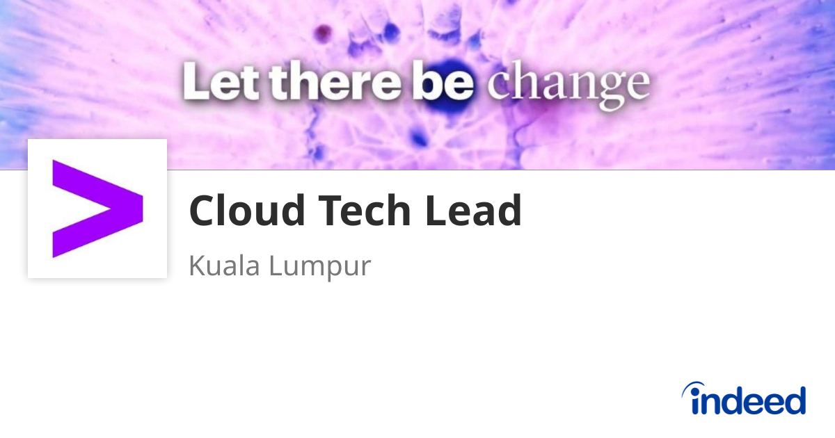 Cloud Tech Lead - Kuala Lumpur - Indeed.com