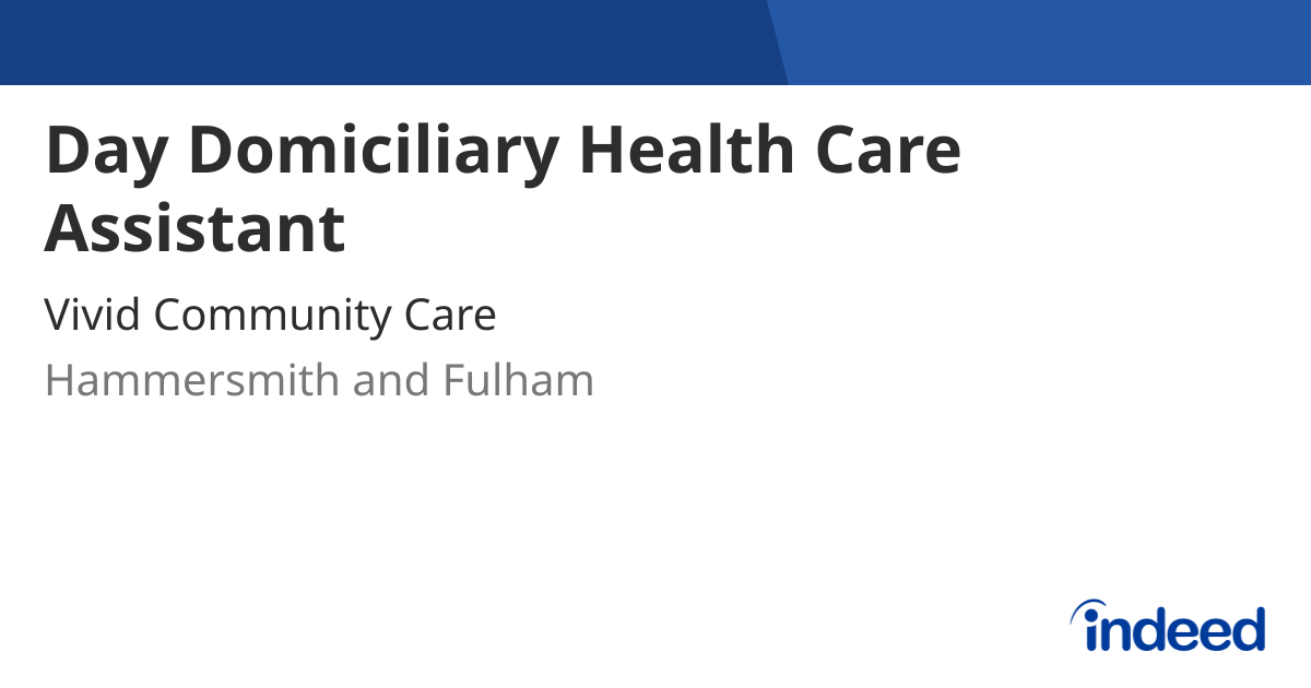 Domiciliary Support Worker with Learning Disabilities Experience ...