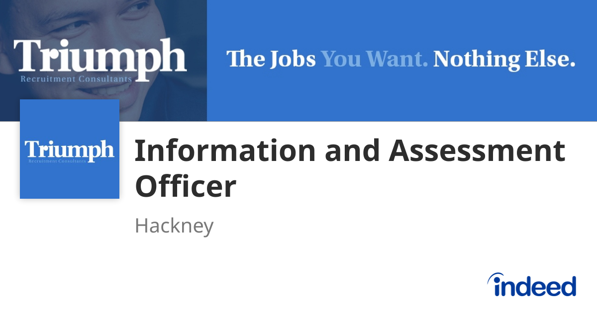 Information and Assessment Officer - Hackney - Indeed.com