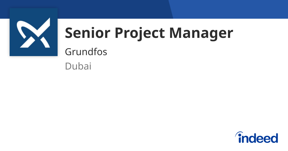 Senior Project Manager - Dubai - Indeed.com