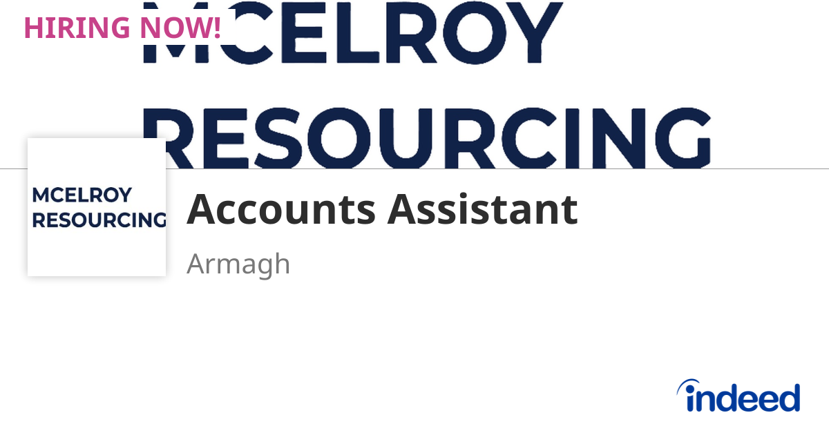 Accounts Assistant - Armagh - Indeed.com