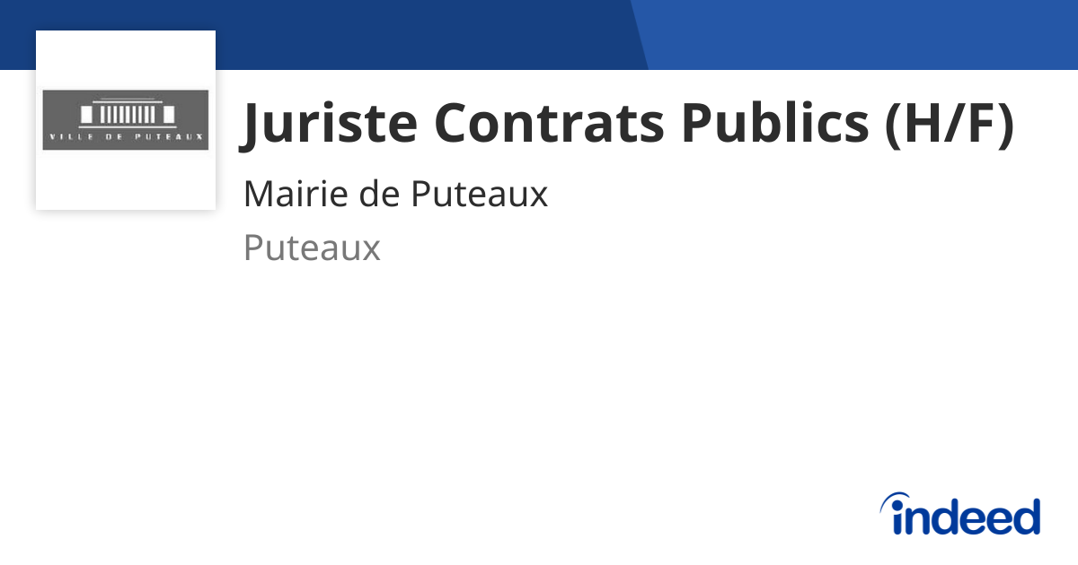 Juriste Contrats Publics (H/F) - 92800 Puteaux - Indeed.com