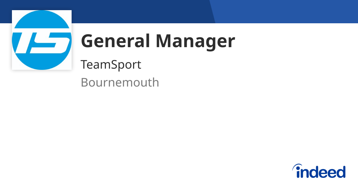General Manager - Bournemouth - Indeed.com