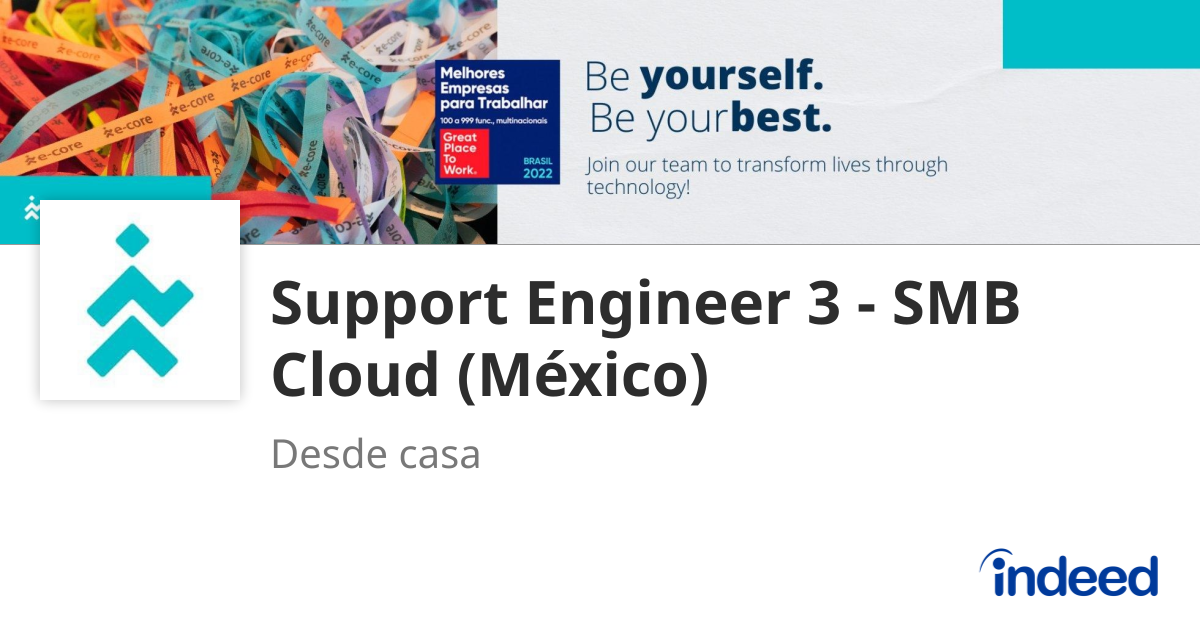 Support Engineer 3 - SMB Cloud (México) - Desde casa - Indeed.com