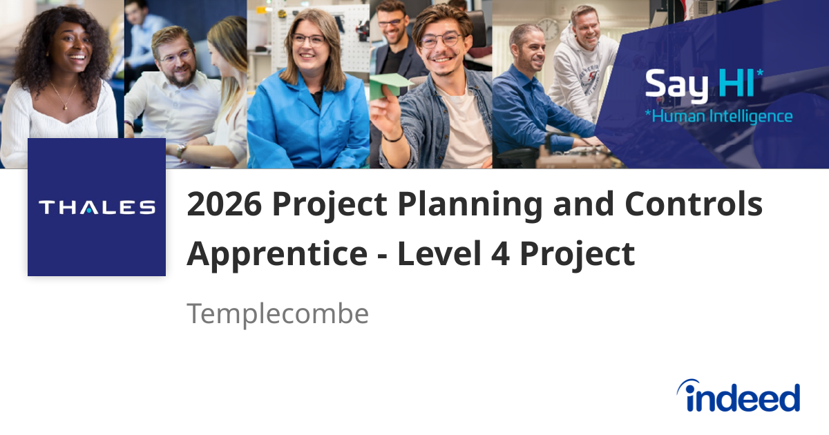 2026 Project Planning and Controls Apprentice - Level 4 Project Management Associate ...