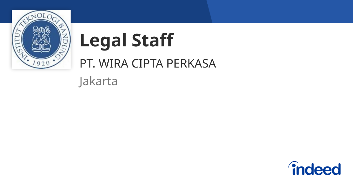 Legal Staff - Jakarta - Indeed.com