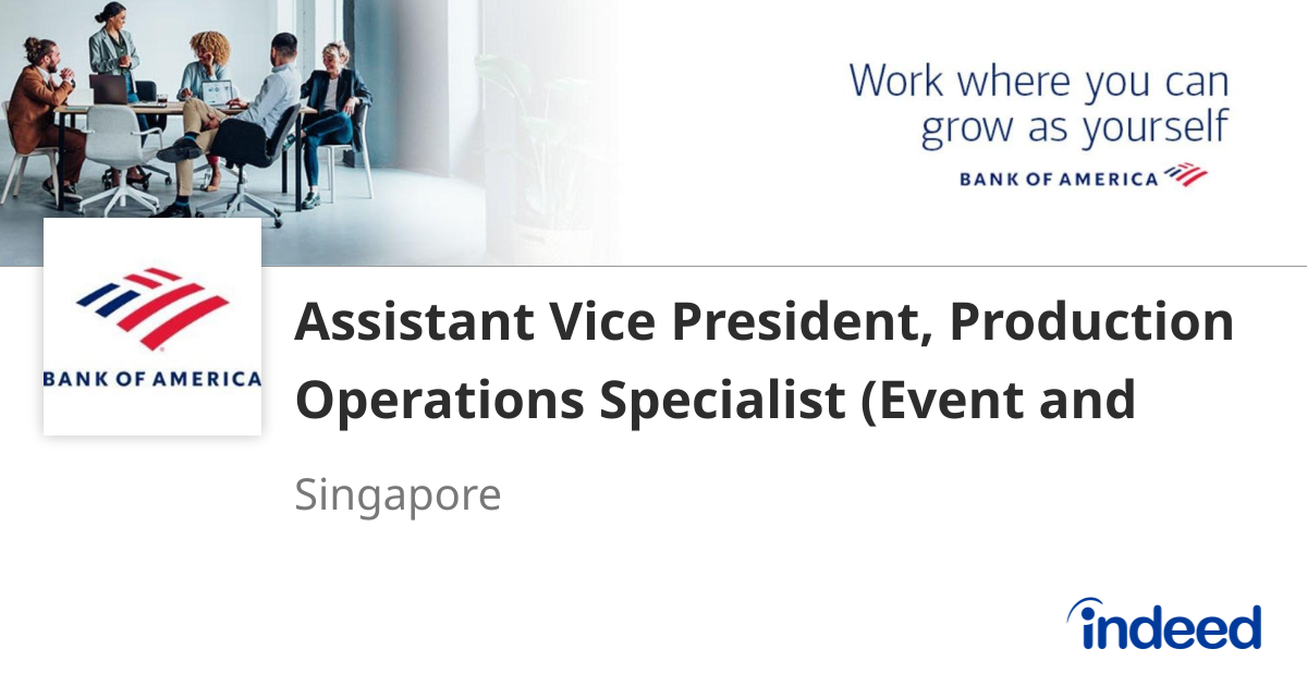 Assistant Vice President, Production Operations Specialist (Event and Incident Management ...