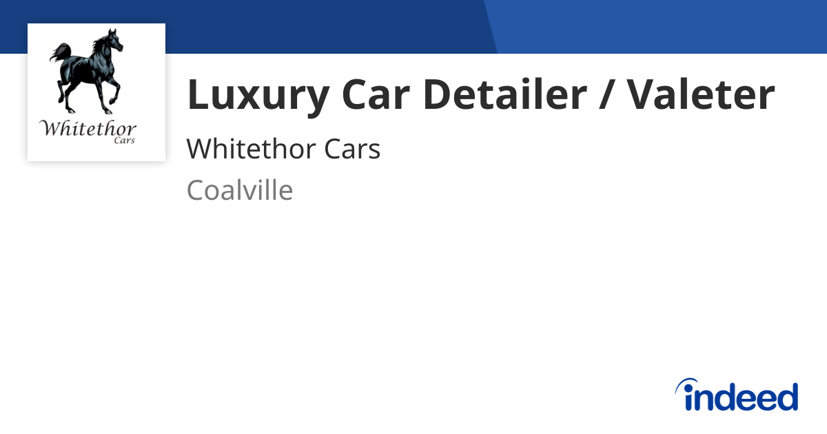 Luxury Car Detailer / Valeter - Coalville LE67 3LH - Indeed.com